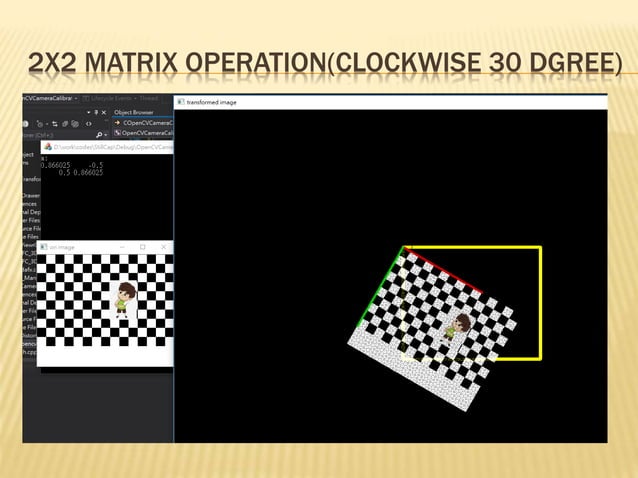 OpenCV affine matrix operation | PPTX
