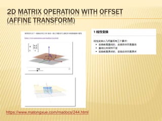OpenCV affine matrix operation | PPT