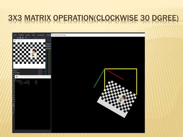 OpenCV affine matrix operation | PPT