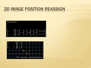OpenCV affine matrix operation | PPTX