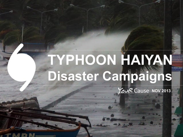 YourCause Typhoon Haiyan Client Case Study | PPT