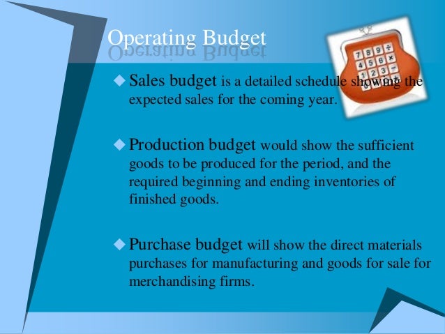 Planning and Short-term Budgeting