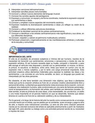 LIBRO PARA ESTUDIANTE ARTISTICA 8-GRADO. | PDF