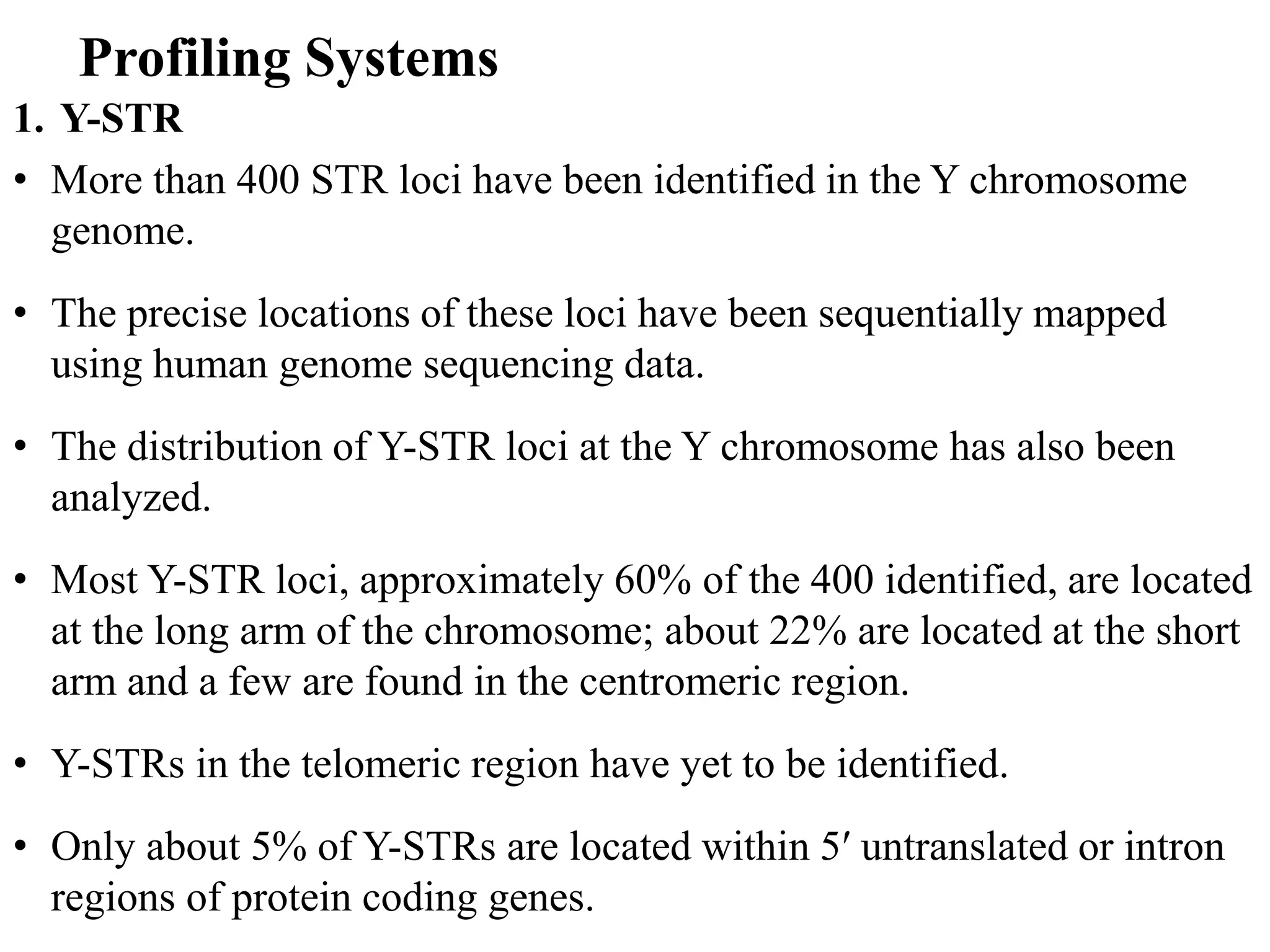 The role of Y chromosome and mitochondrial DNA in forensic science | PPTX