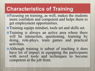 Teaching and training | PPTX