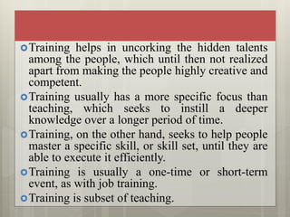 Teaching and training | PPTX