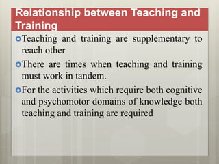 Teaching and training | PPTX