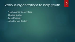 Youth Criminal Justice Act Overview, Canada | PPTX