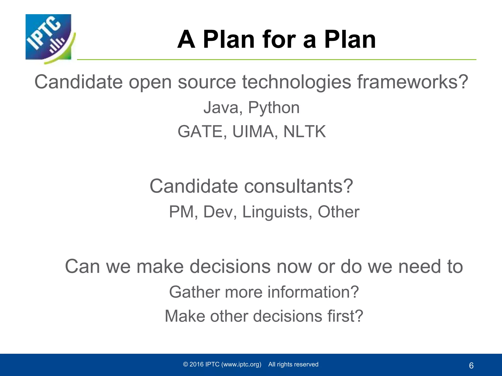 IPTC EXTRA Open Source Classification Workshop | PPTX