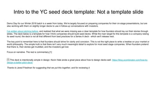 Y-Combinator seed pitch deck template PP | PPTX