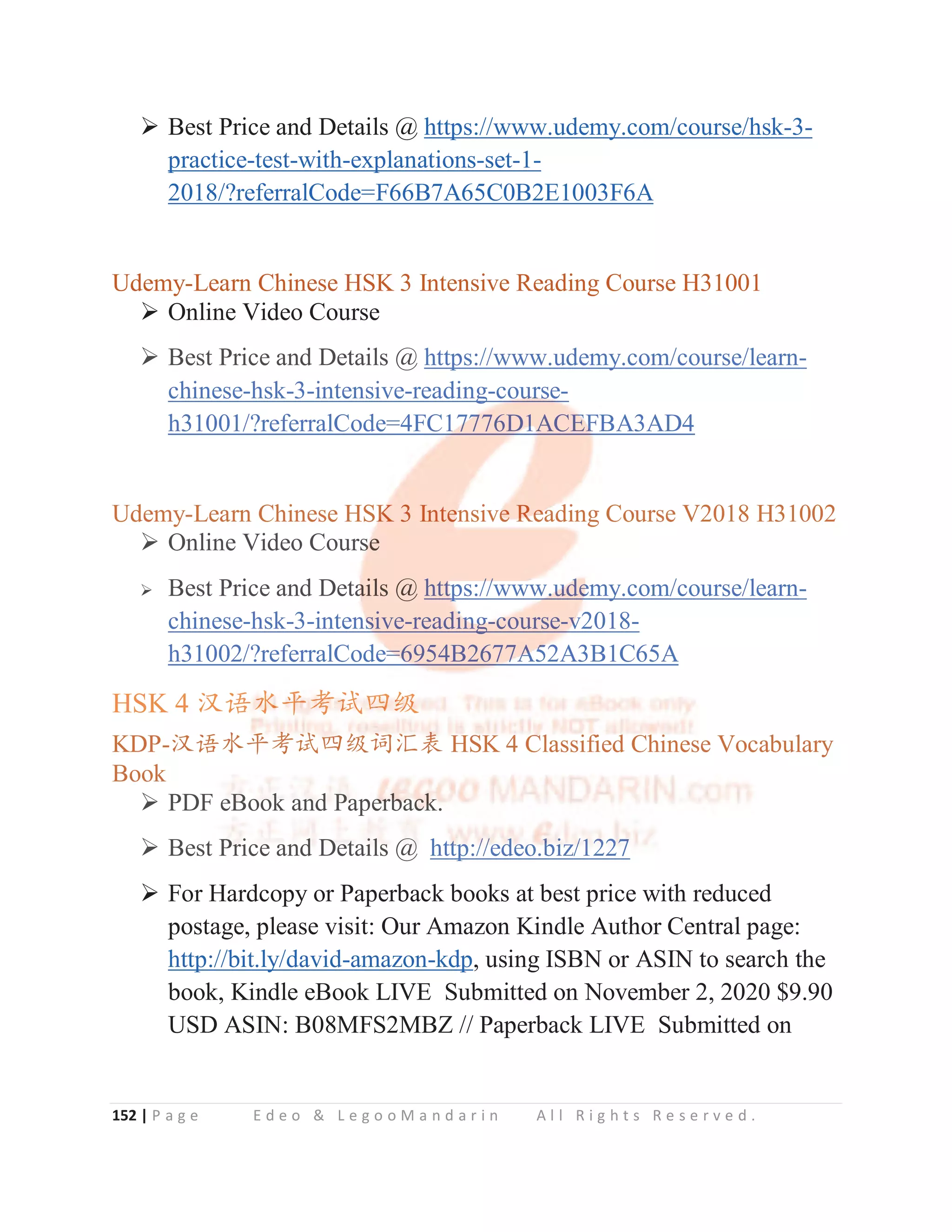 YCT 3 Chinese Intensive Reading for Kids Y30901 新中小学生汉语考试 sample | PDF