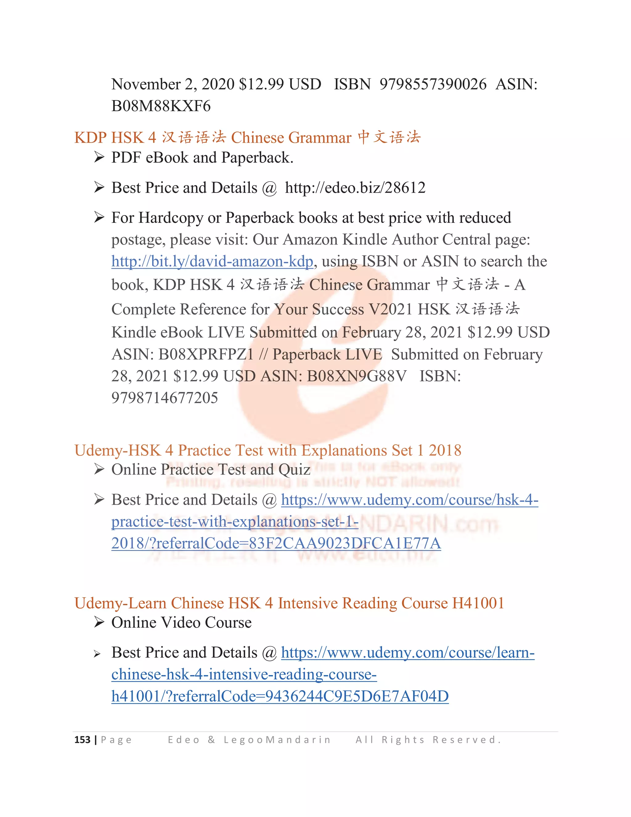 YCT 3 Chinese Intensive Reading for Kids Y30901 新中小学生汉语考试 sample | PDF