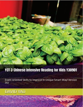 YCT 3 Chinese Intensive Reading for Kids Y30901 新中小学生汉语考试 sample | PDF
