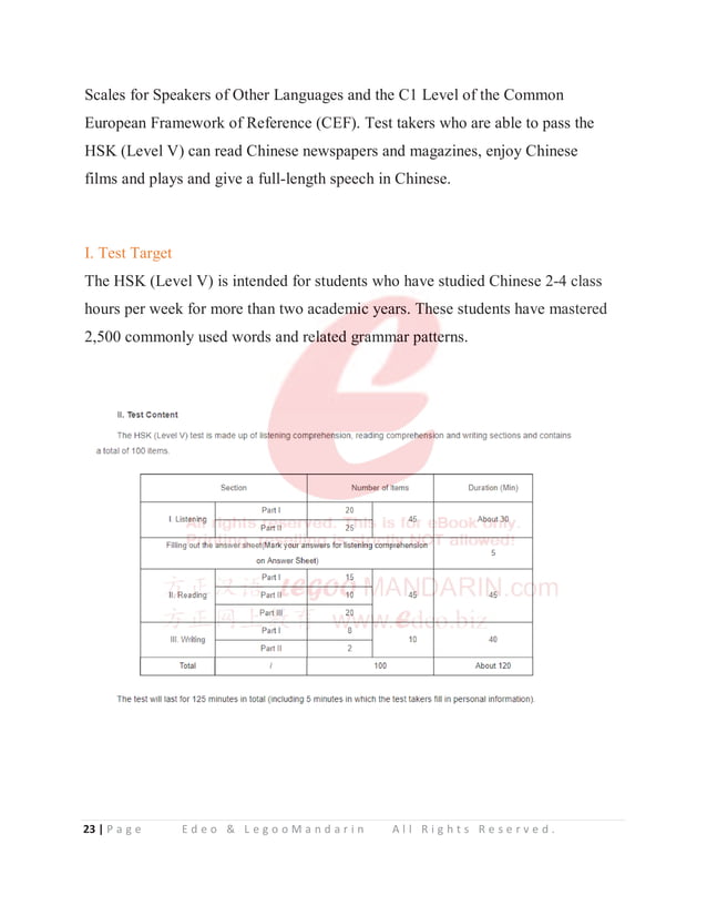 YCT 3 Chinese Intensive Reading for Kids Y30901 新中小学生汉语考试 sample | PDF