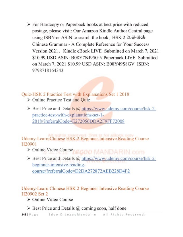 YCT 4 Chinese Intensive Reading for Kids Y40901 新中小学生汉语考试 sample | PDF