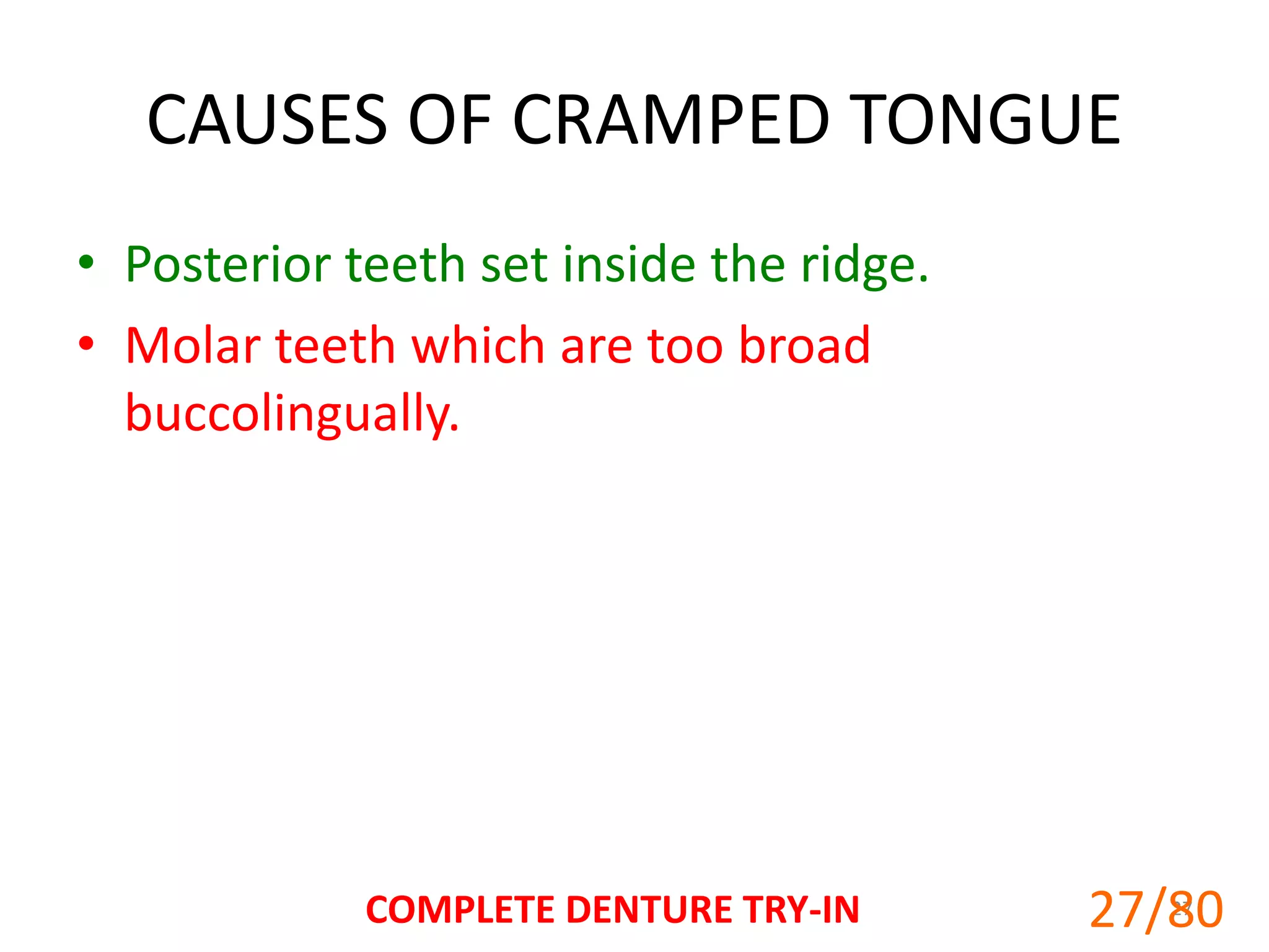 Complete Denture Try In | PPTX