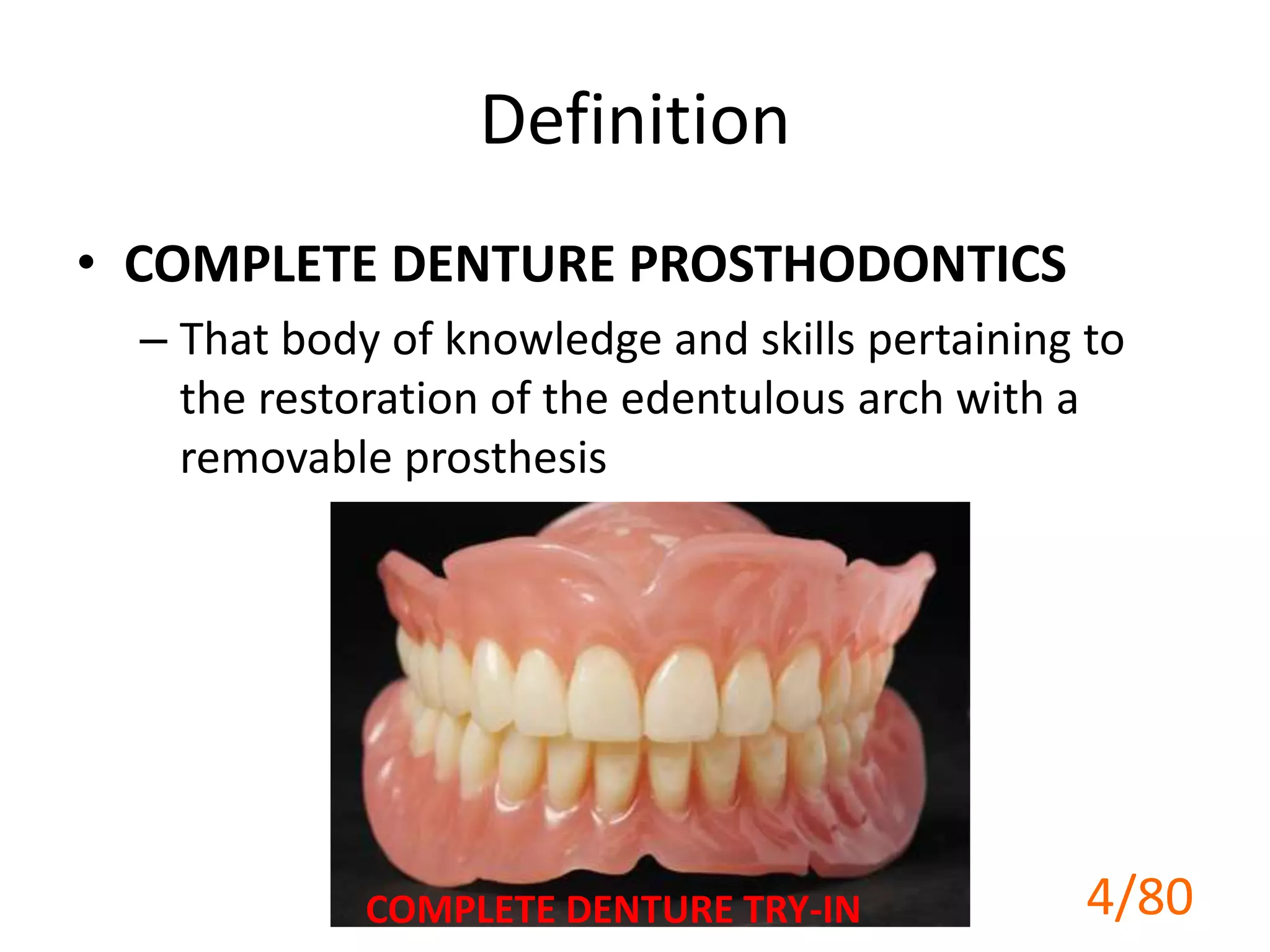 Complete Denture Try In | PPTX