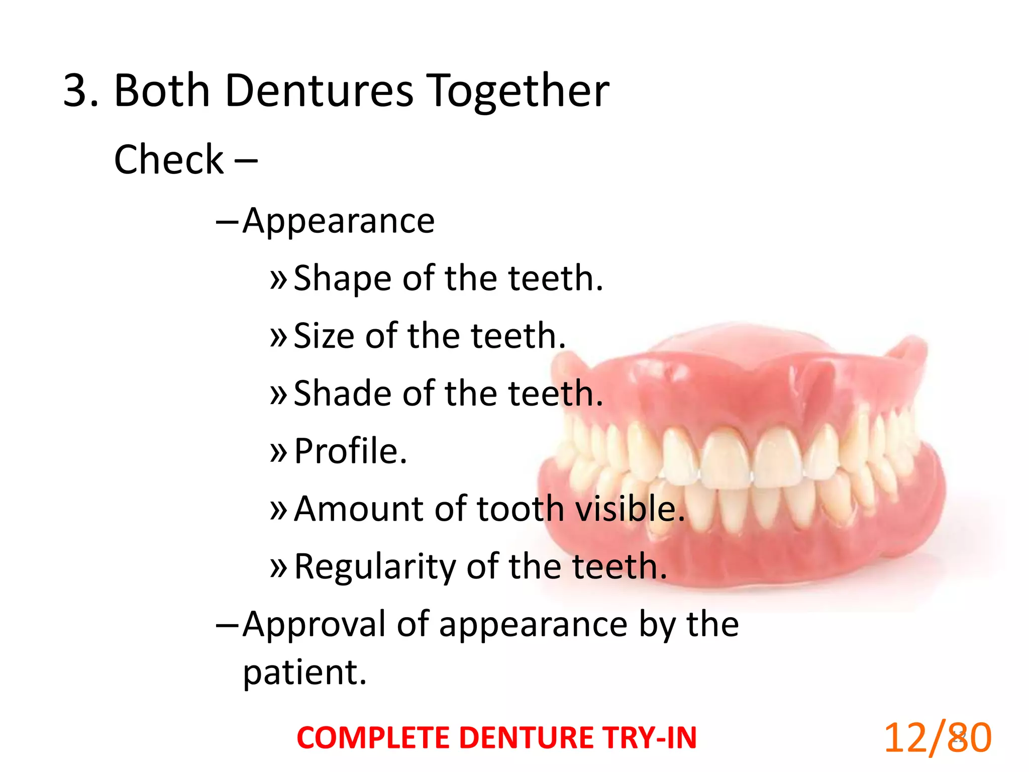 Complete Denture Try In