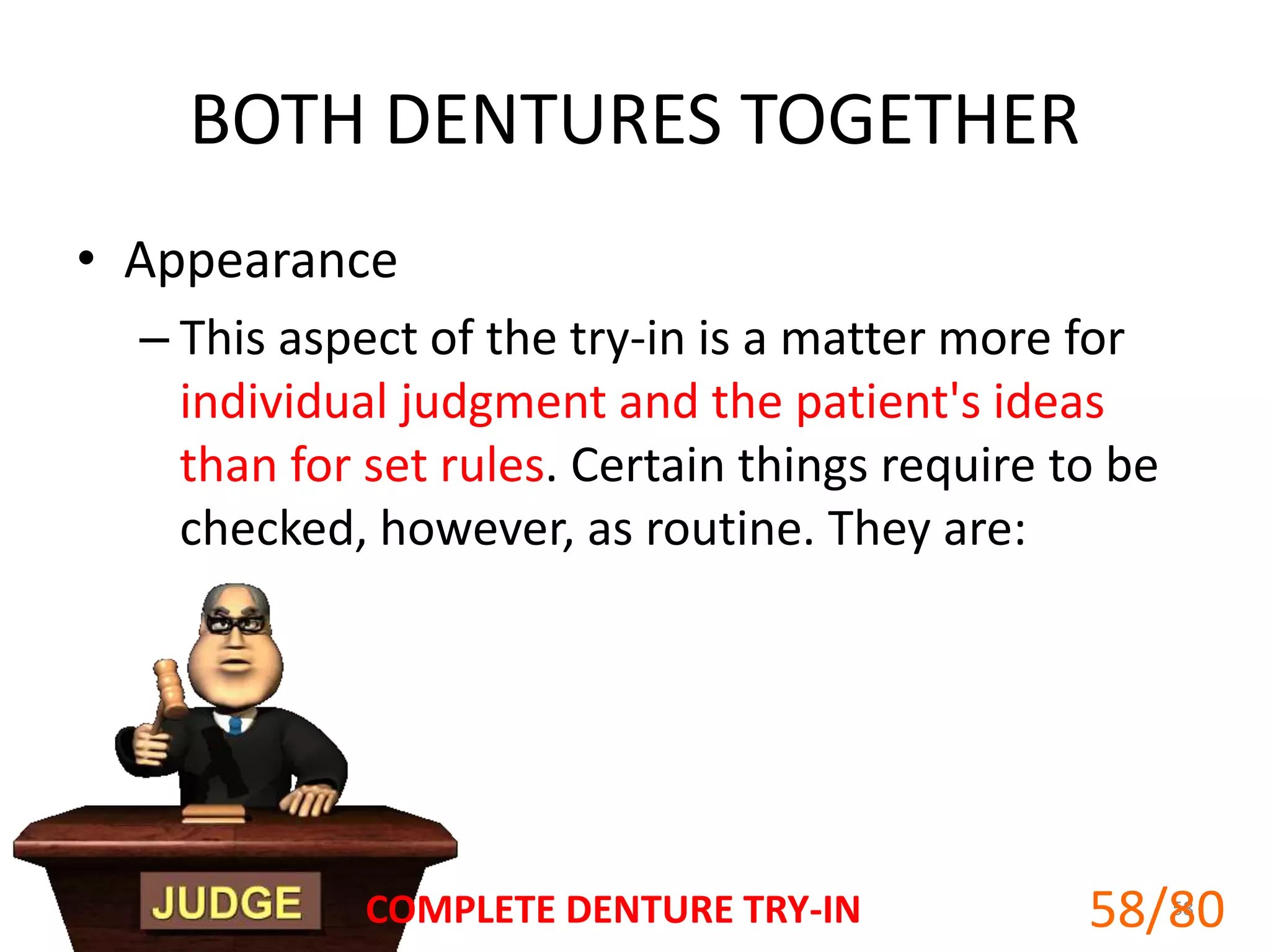 Complete Denture Try In