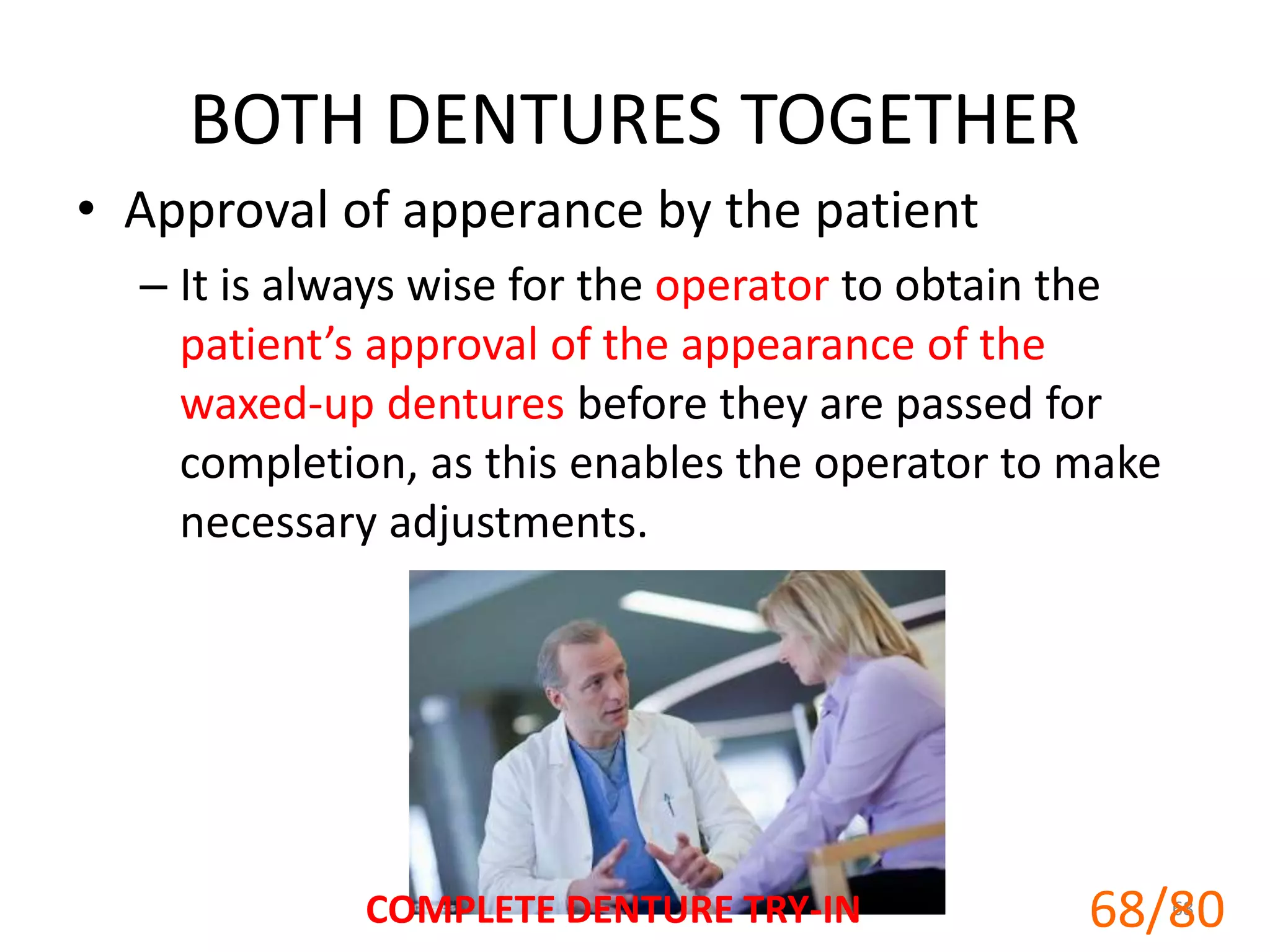 Complete Denture Try In