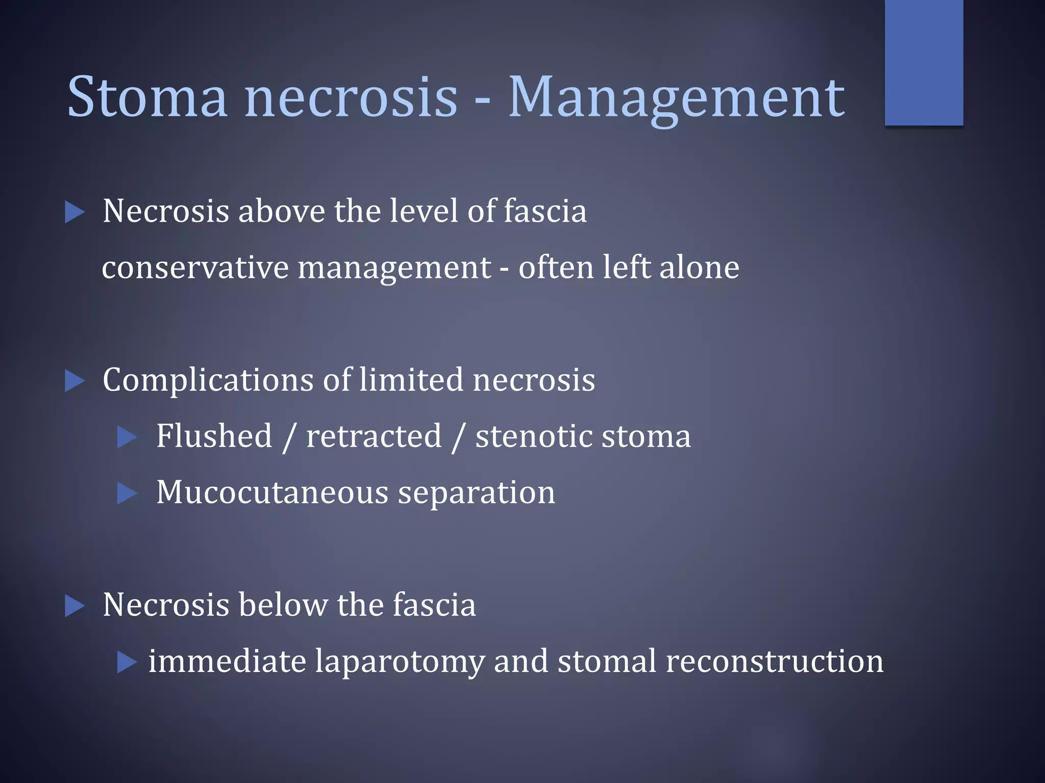 Stoma complications & its management | PPTX