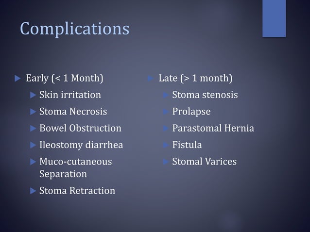 Stoma complications & its management | PPTX