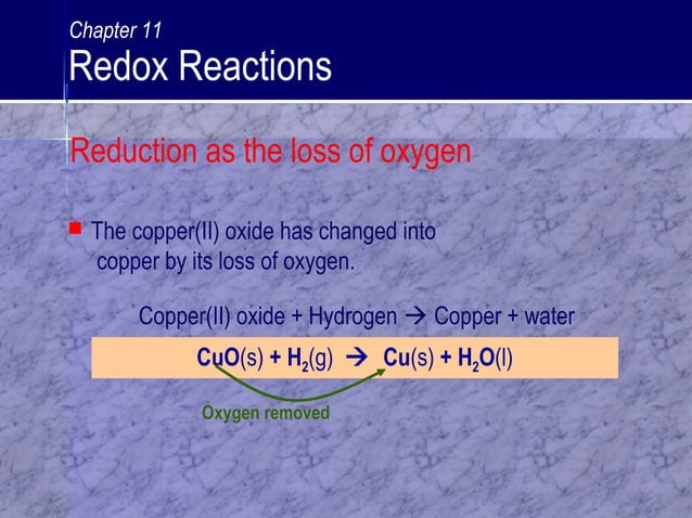 C11 redox reactions | PPT