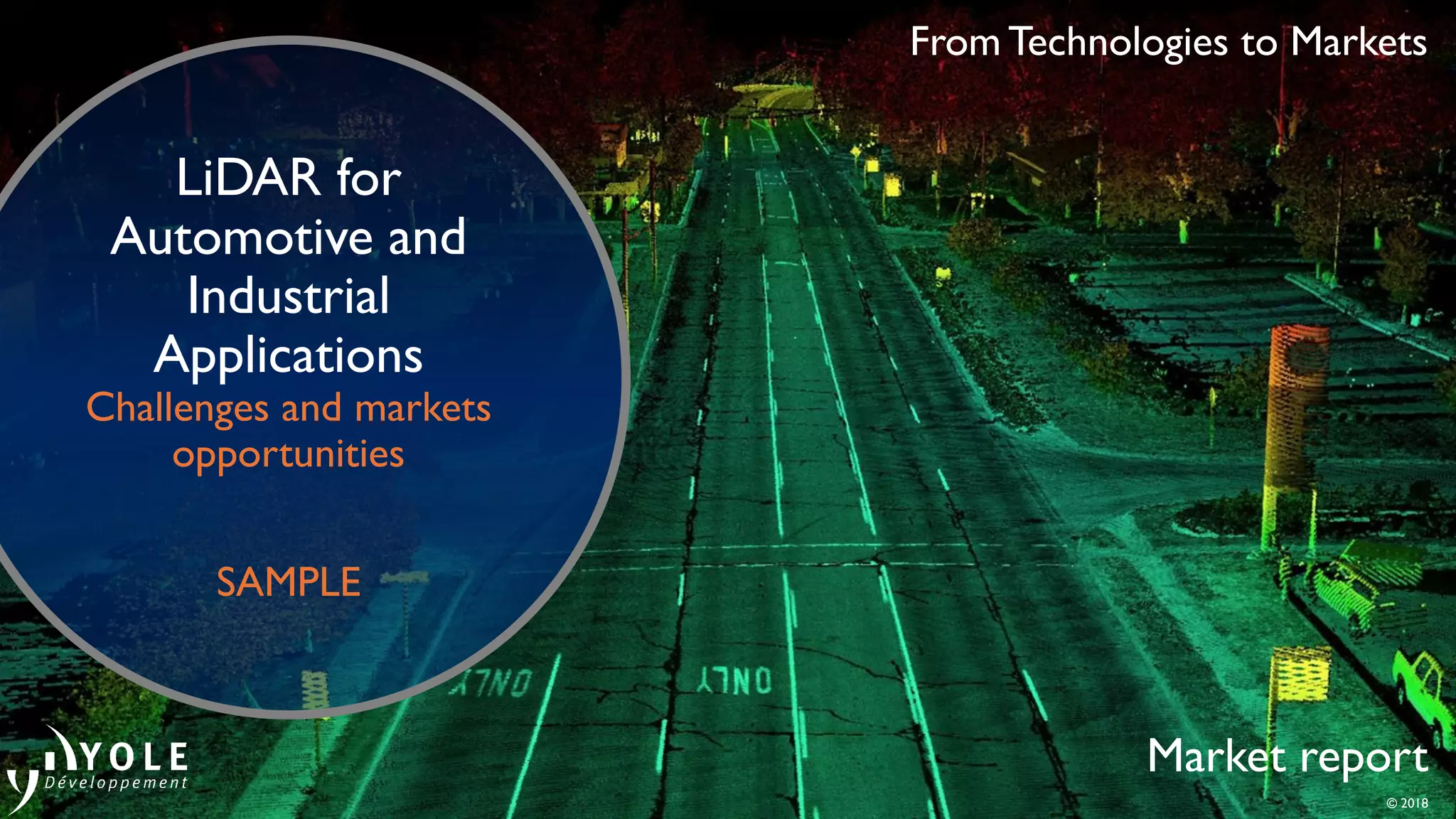LiDARs for Automotive and Industrial Applications 2018 Report by Yole Developpement | PDF