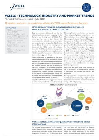 VCSELs Technology Industry and Market Trends | PDF