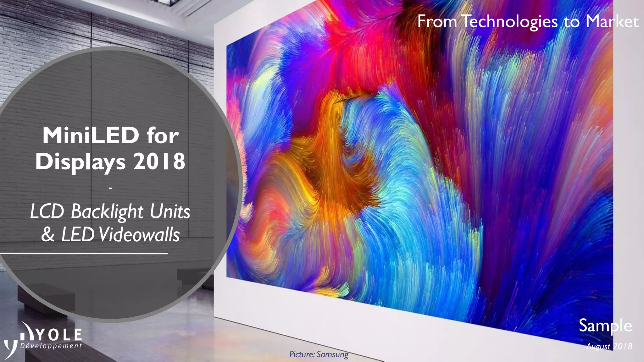 MiniLED for Display Applications: LCD and Digital Signage report by ...