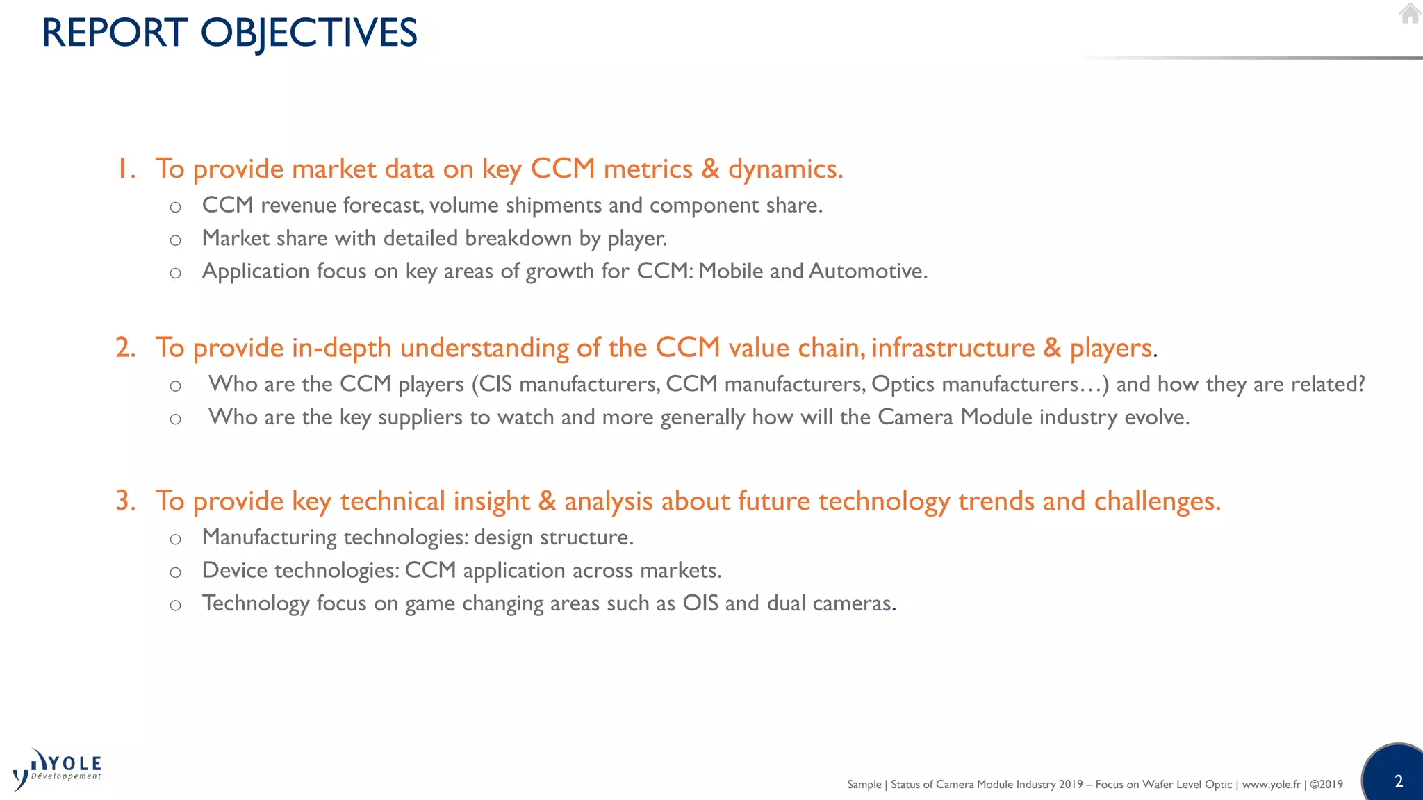 Status of the Camera Module Industry 2019 – Focus on Wafer Level Optics ...