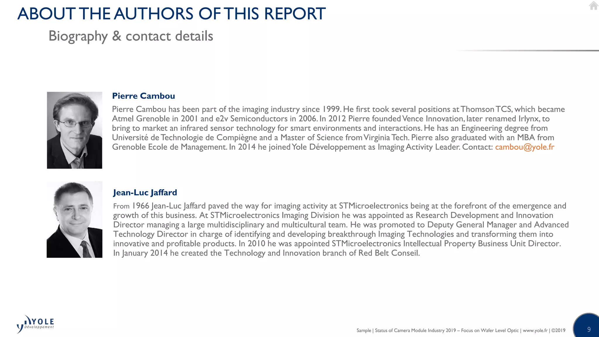 Status of the Camera Module Industry 2019 – Focus on Wafer Level Optics ...