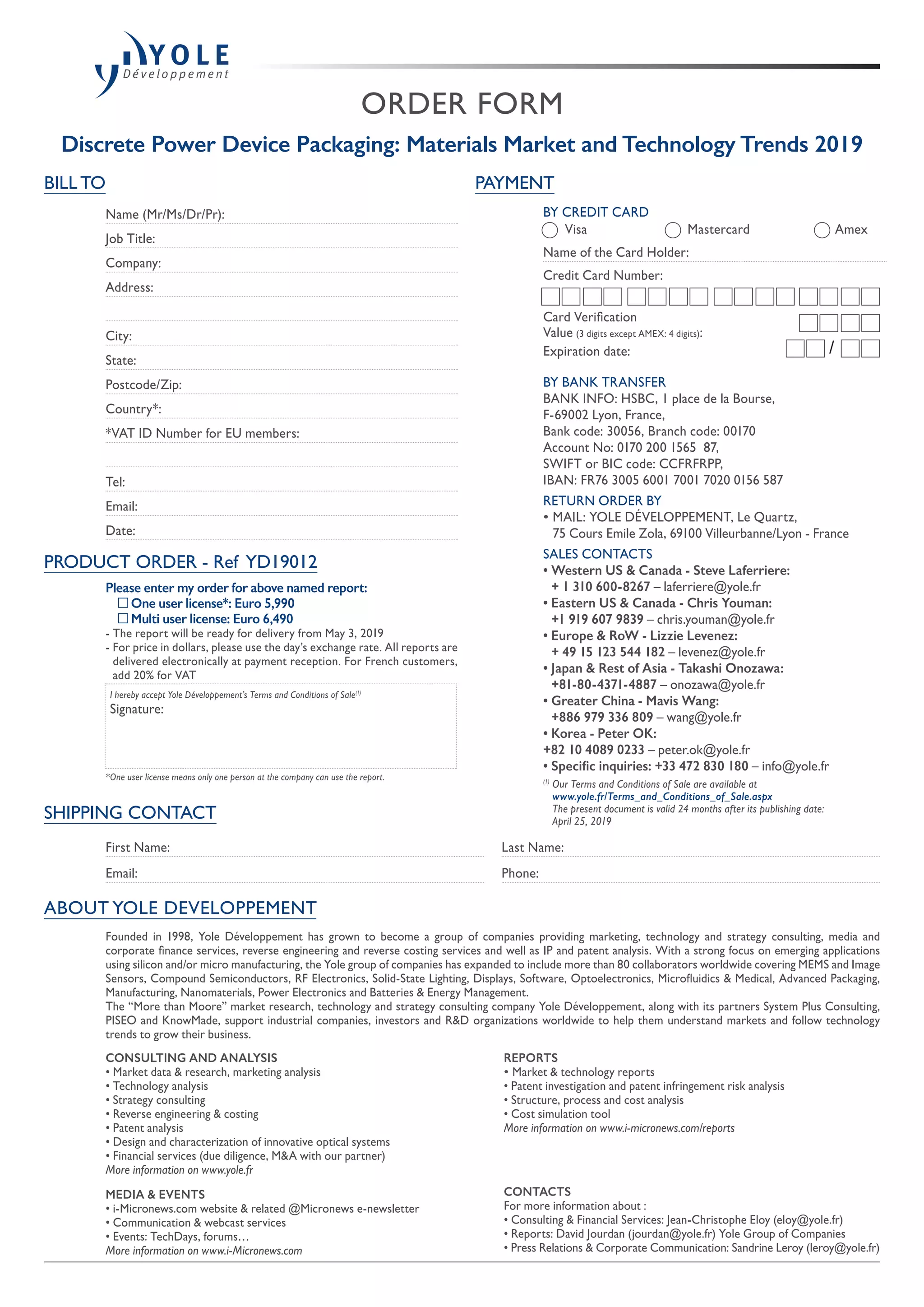 Yole Discrete Power Device Trends | PDF