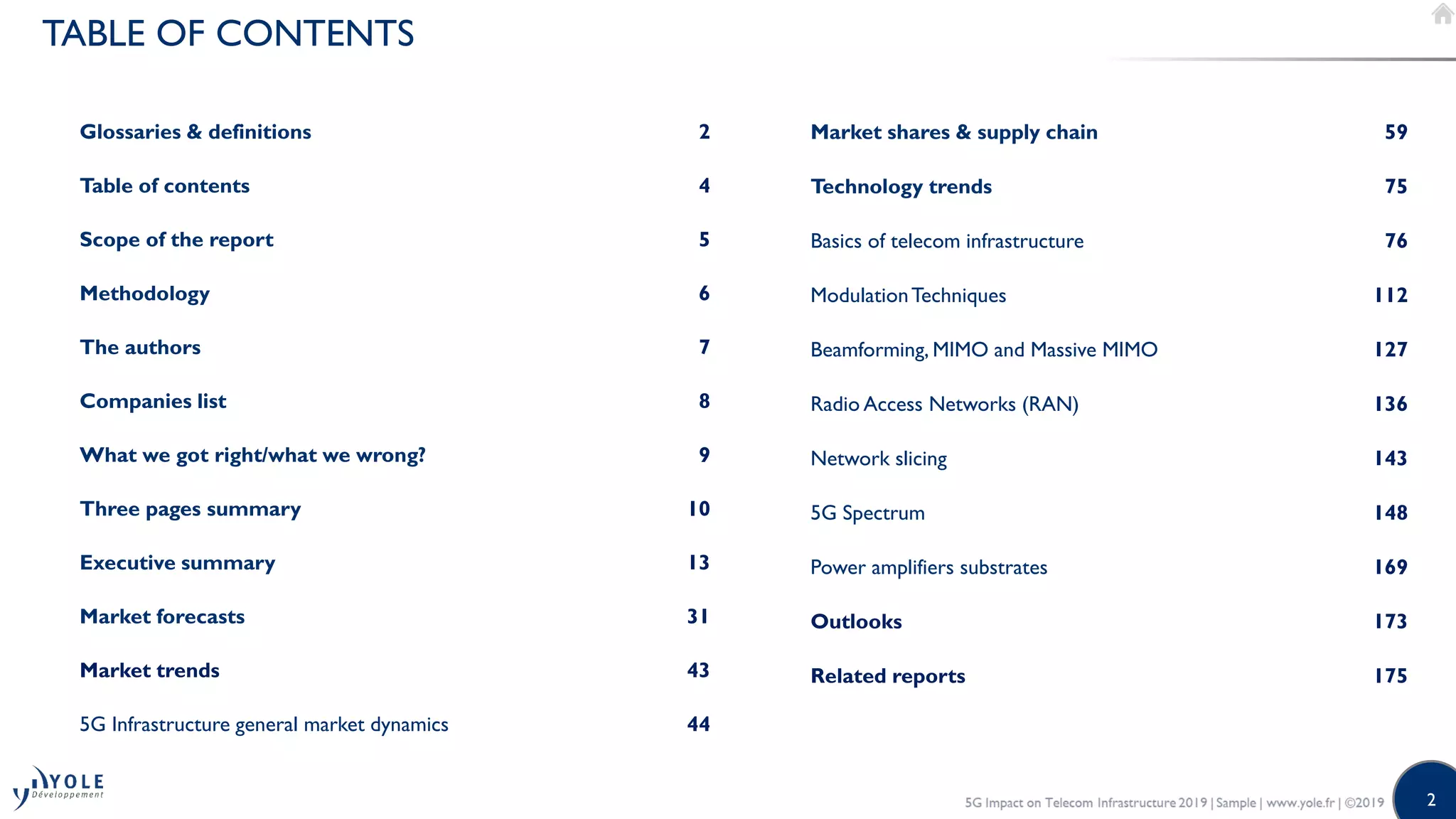 5G’s Impact on Telecom Infrastructure 2019 report by Yole Développement ...