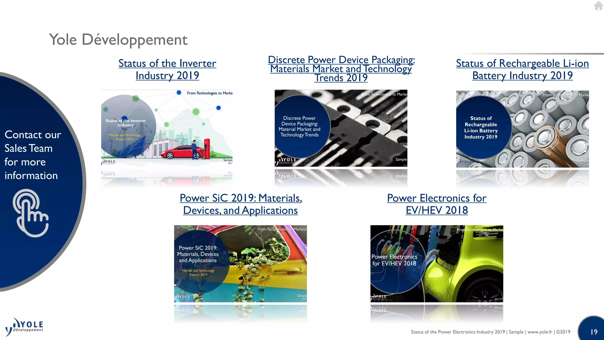 Status of the Power Electronics Industry 2019 by Yole Développement | PDF