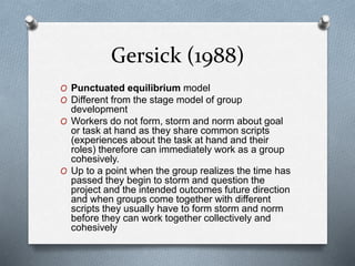 Punctuated Equilibrium Model Of Group Development