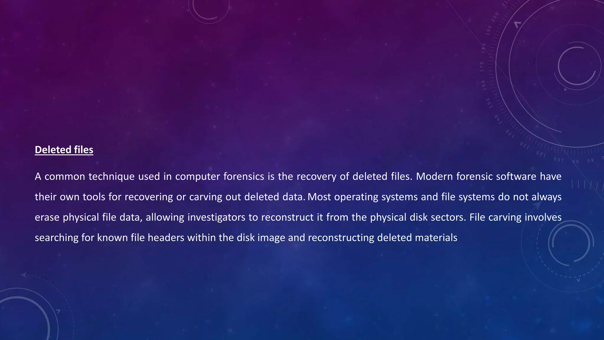 Introduction to filesystems and computer forensics | PPTX | Operating Systems | Computer ...