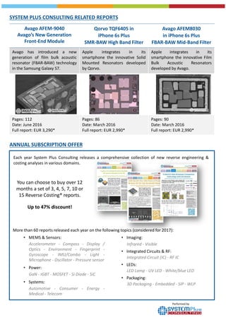 RF Front End modules and components for cellphones 2017 - Report by ...