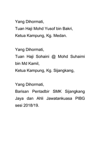 Ydp mesyuarat agung 2019 | PDF