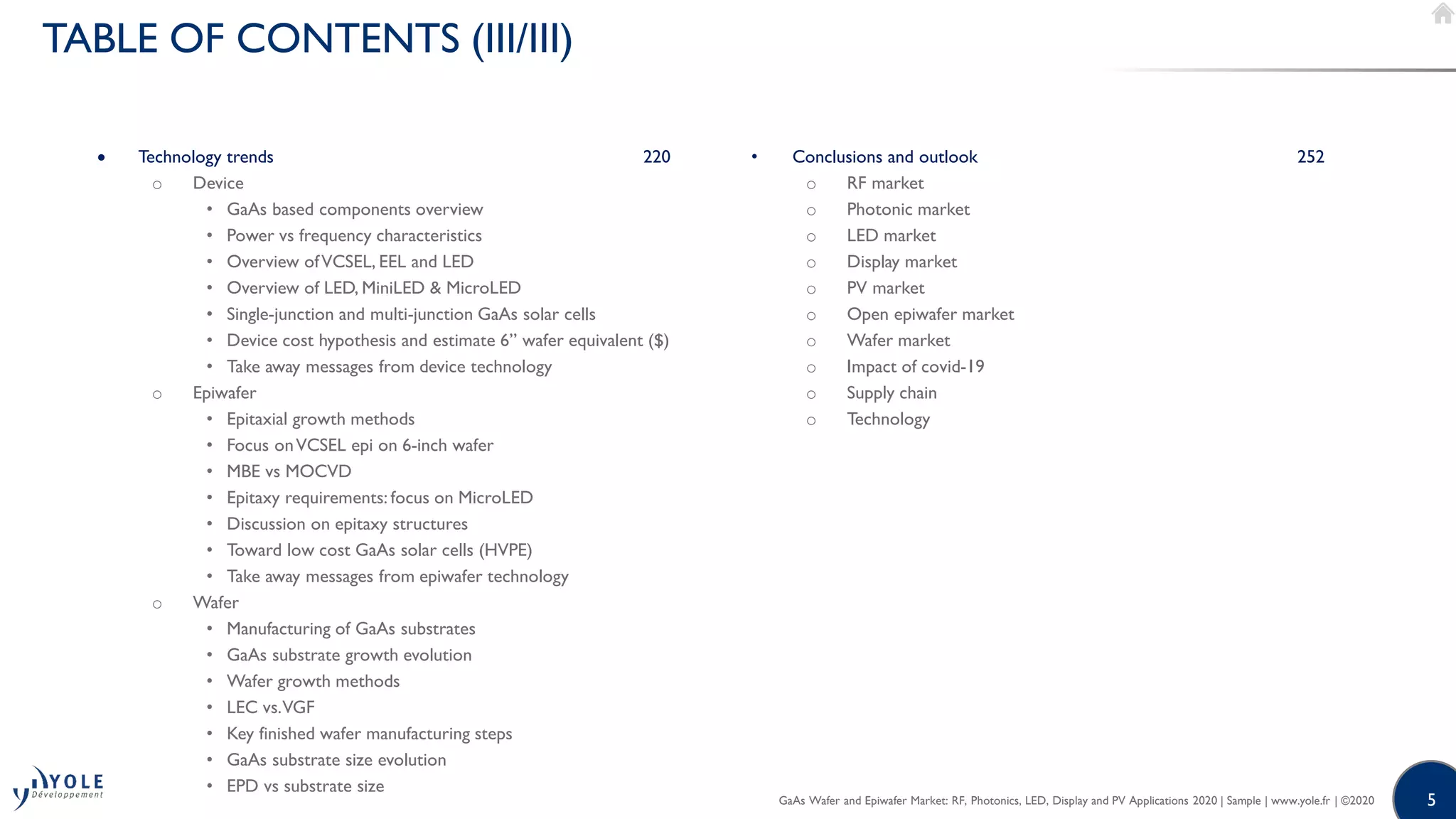 GaAs Wafer and Epiwafer Market: RF, Photonics, LED, Display and PV ...