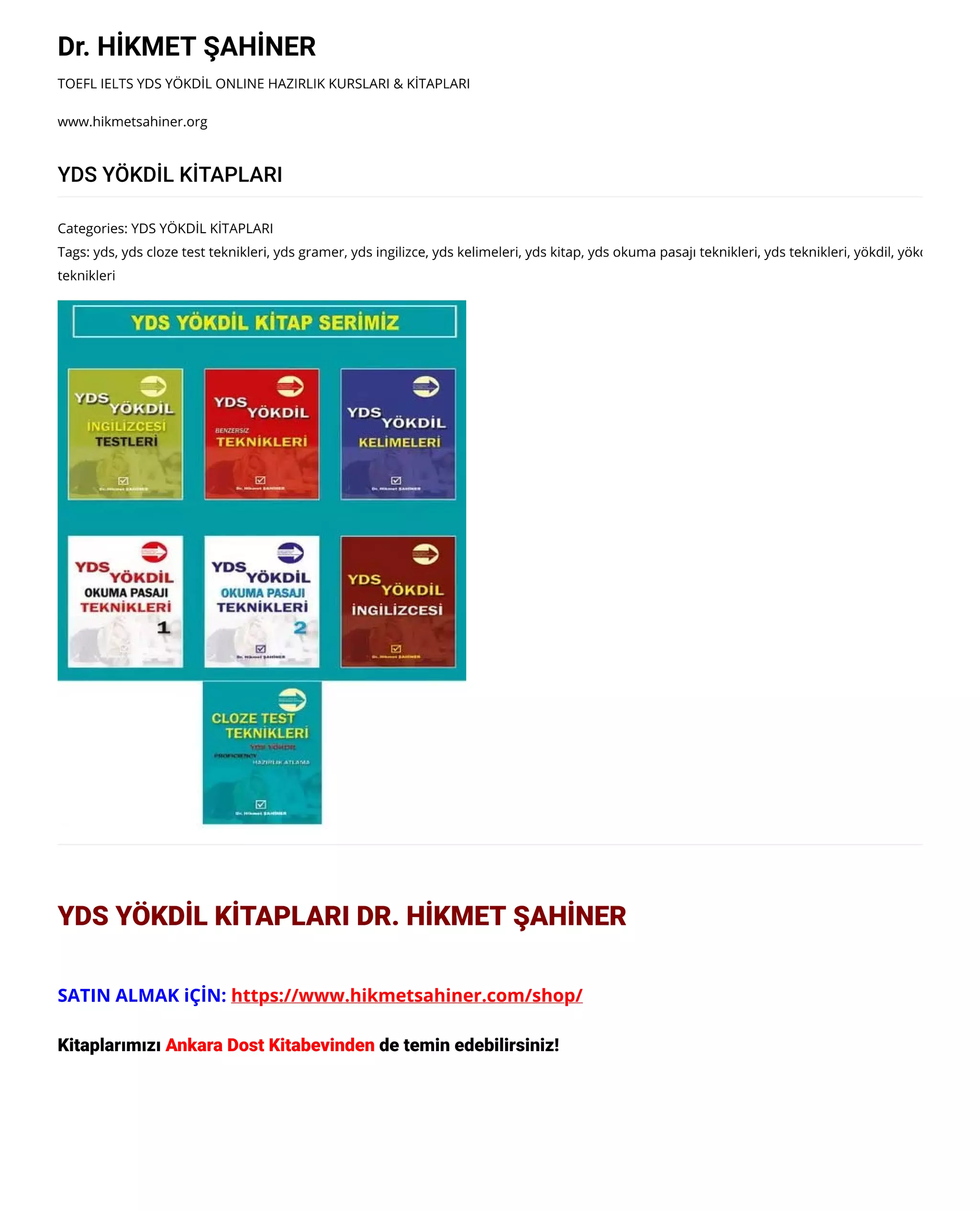 yds yökdil kitap | PDF