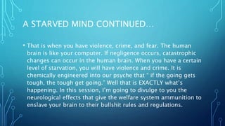 Brain Snapped: The Profound Effects Of Nutritional Instability | PPT