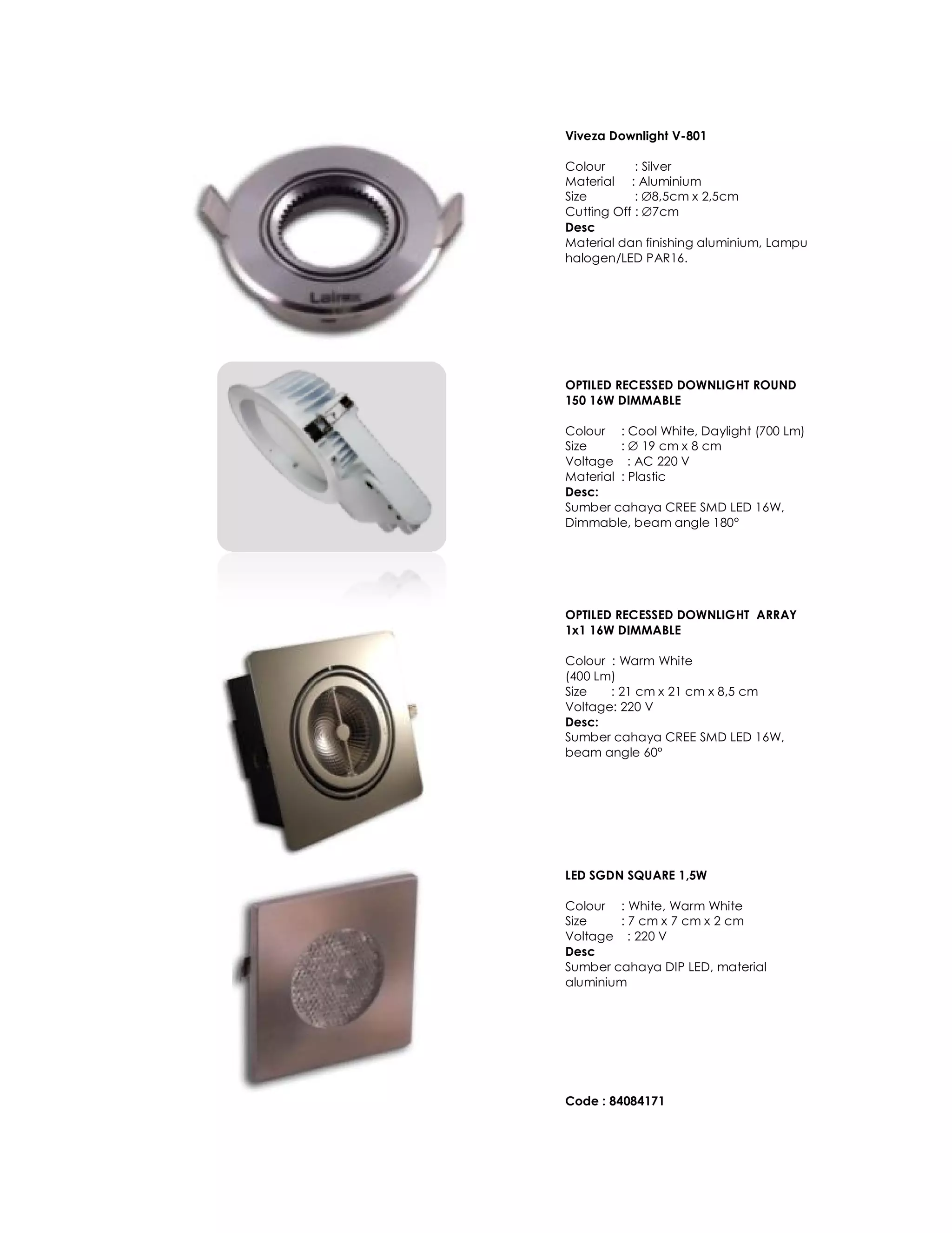 Downlight series | PDF