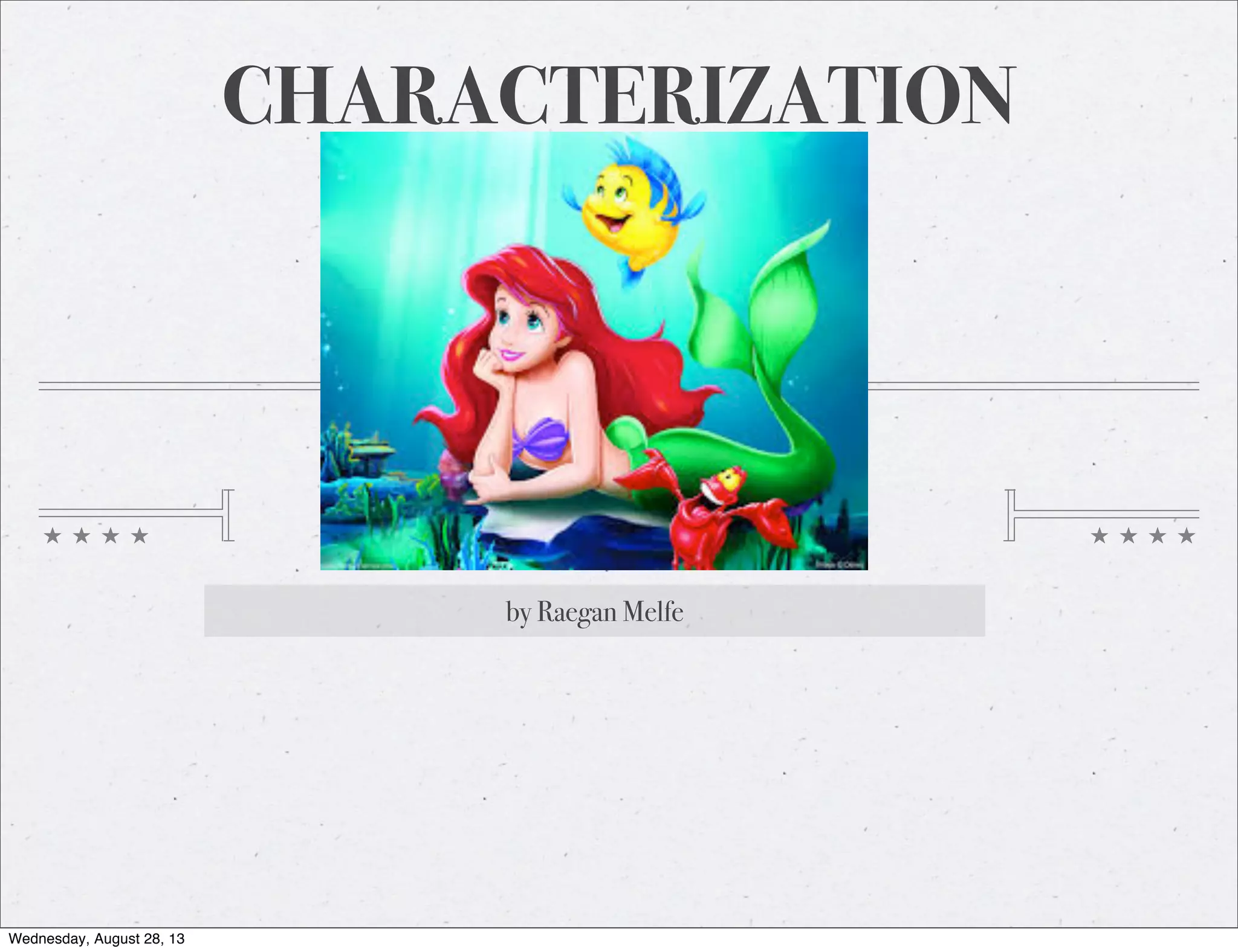 english characterization | PPT