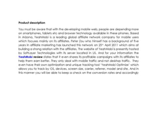 Yeahmobi Review | PPTX