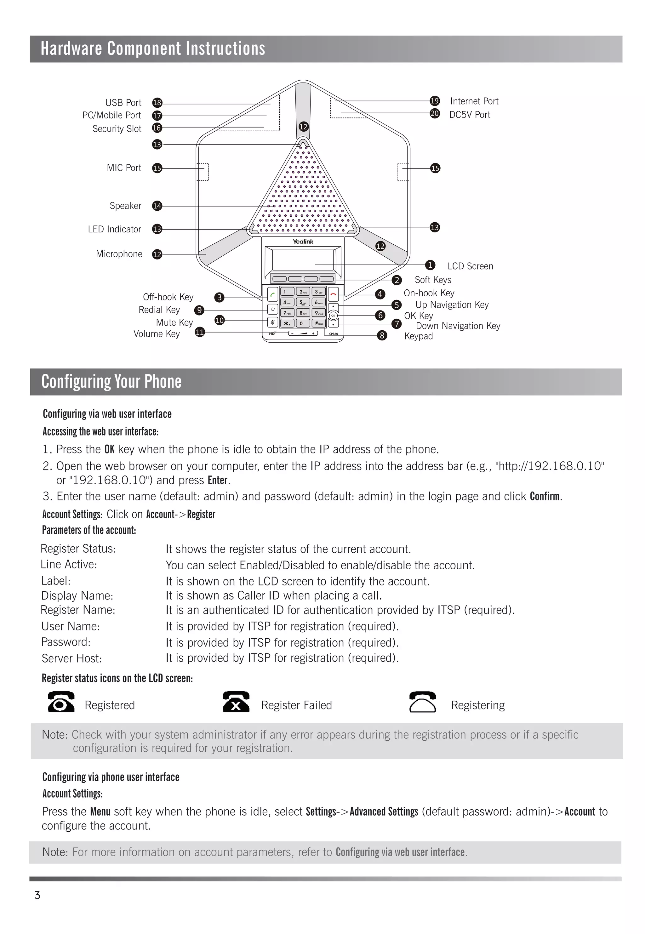 Yealink cp860 quick_start_guide_v80_10 | PDF