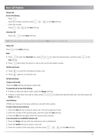 Yealink cp860 quick_start_guide_v80_10 | PDF