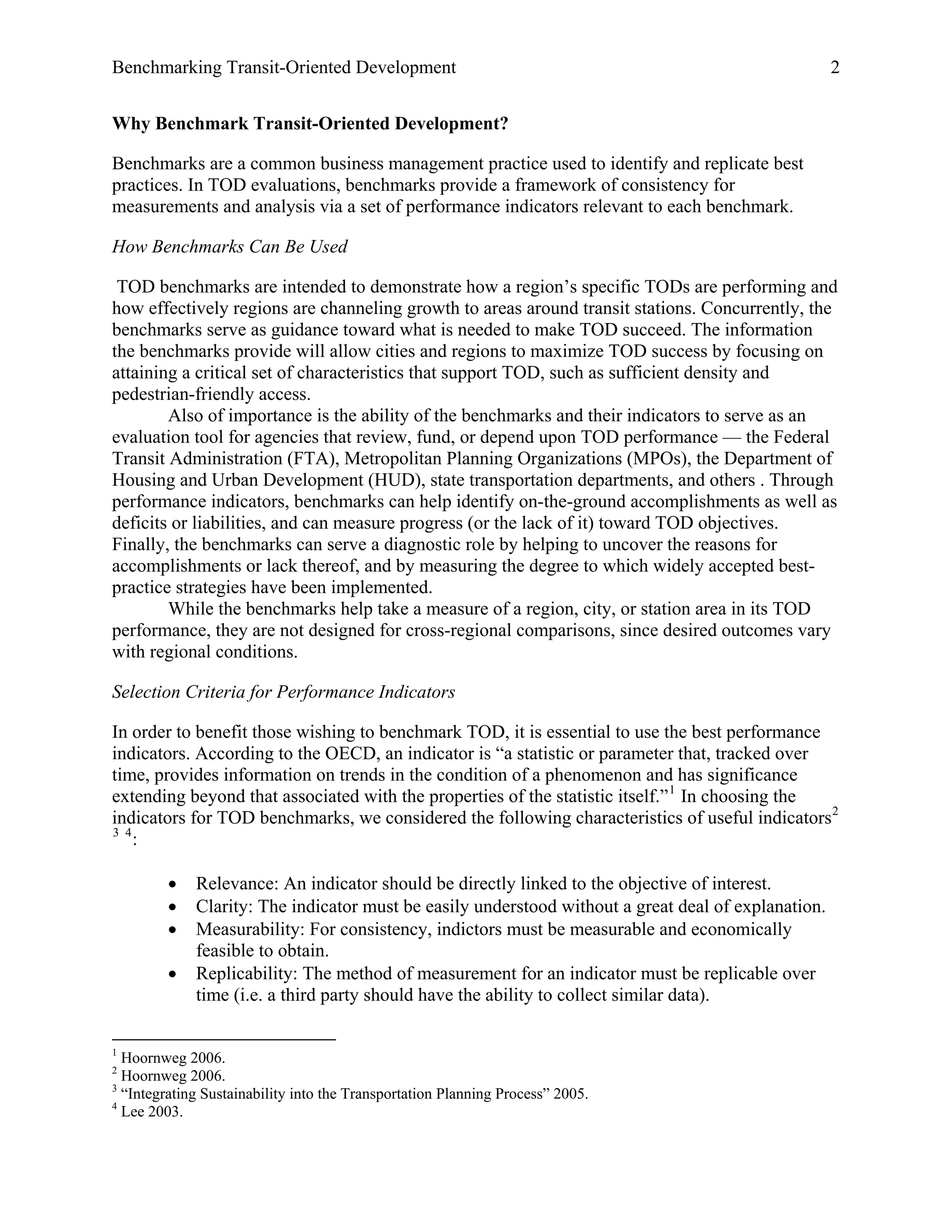 Benchmarking TOD | PDF