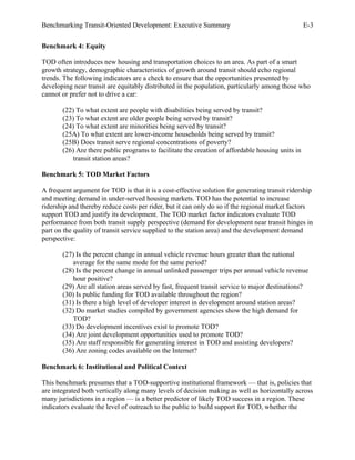 Benchmarking TOD | PDF
