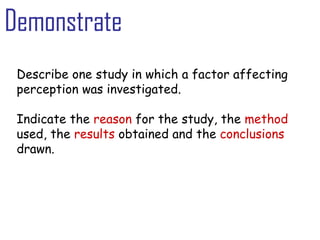 Year 11 Perception 5 | PPT